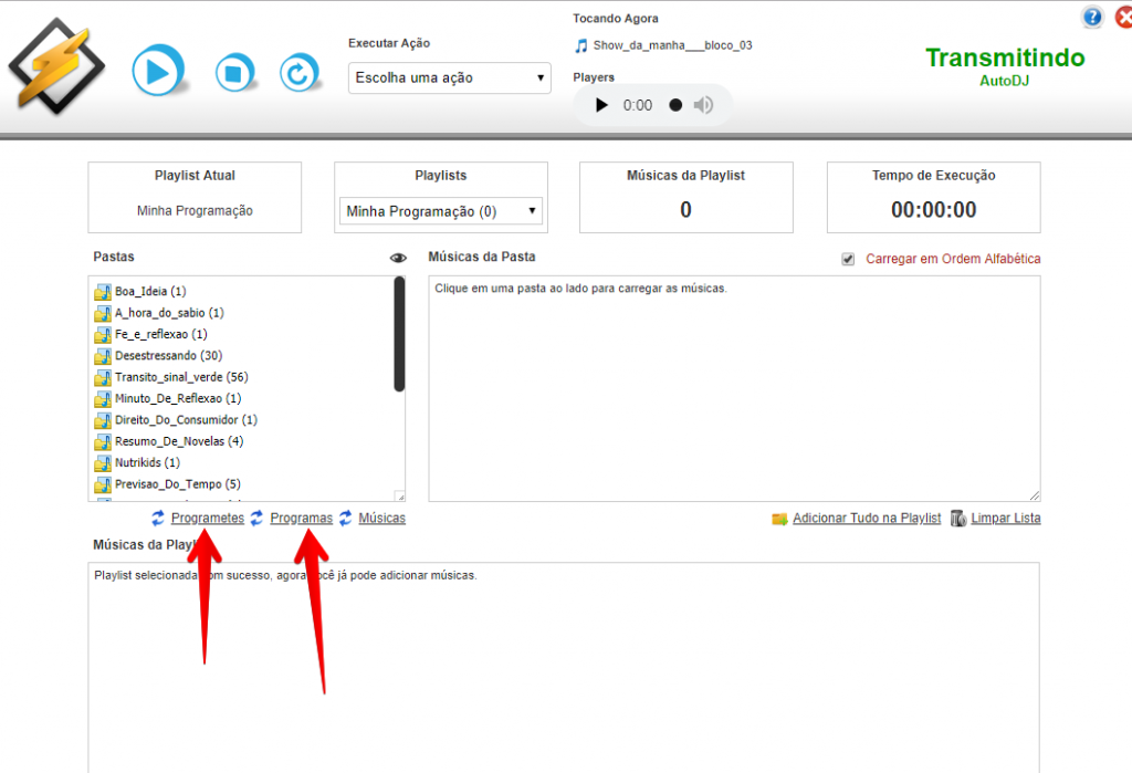 Como inserir Programetes ou Programas no Auto Dj? – Base de Conhecimento
